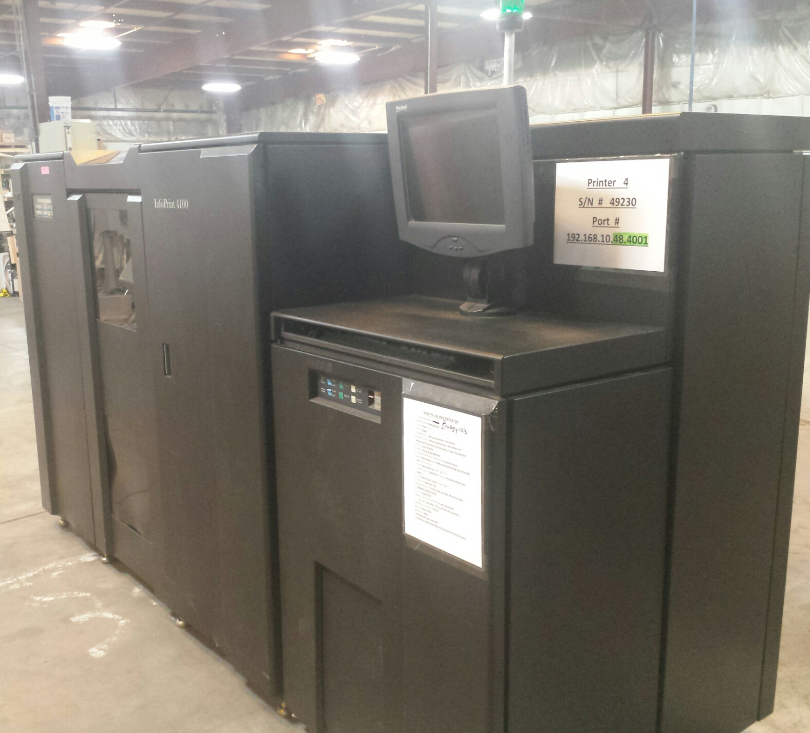 Used IBM Ricoh Duplex Printer | Buy Refurbished Equipment | Zarcorp.com