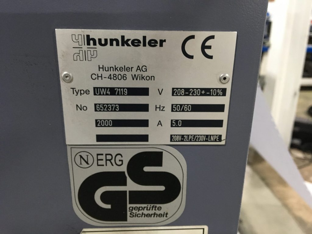 Used Hunkeler Unwinder | Buy Refurbished Equipment | Zarcorp.com